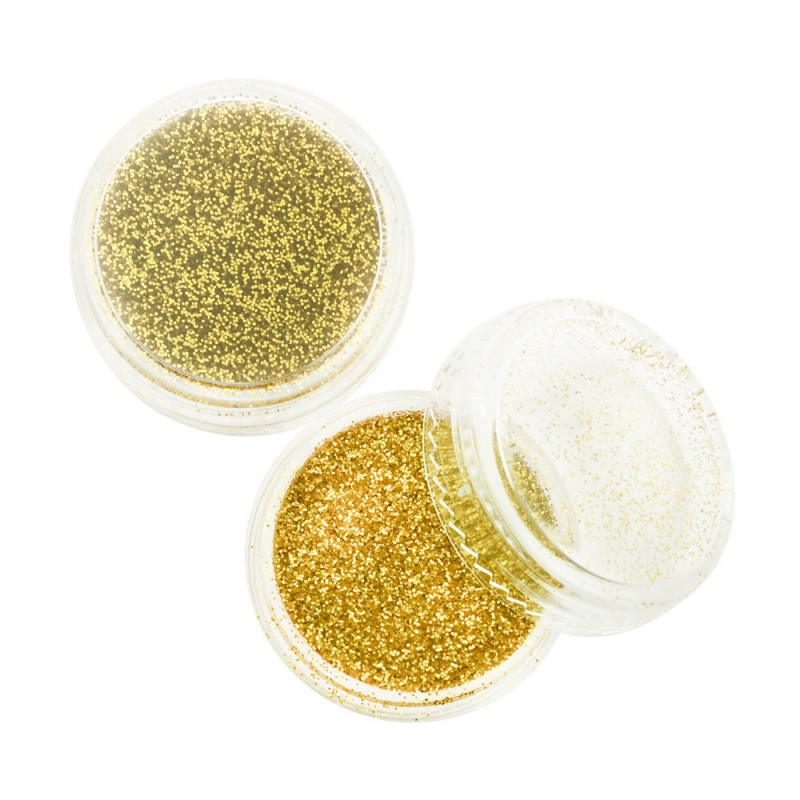 Glitter in a jar GOLD Full to the brim container, convenient for the ...